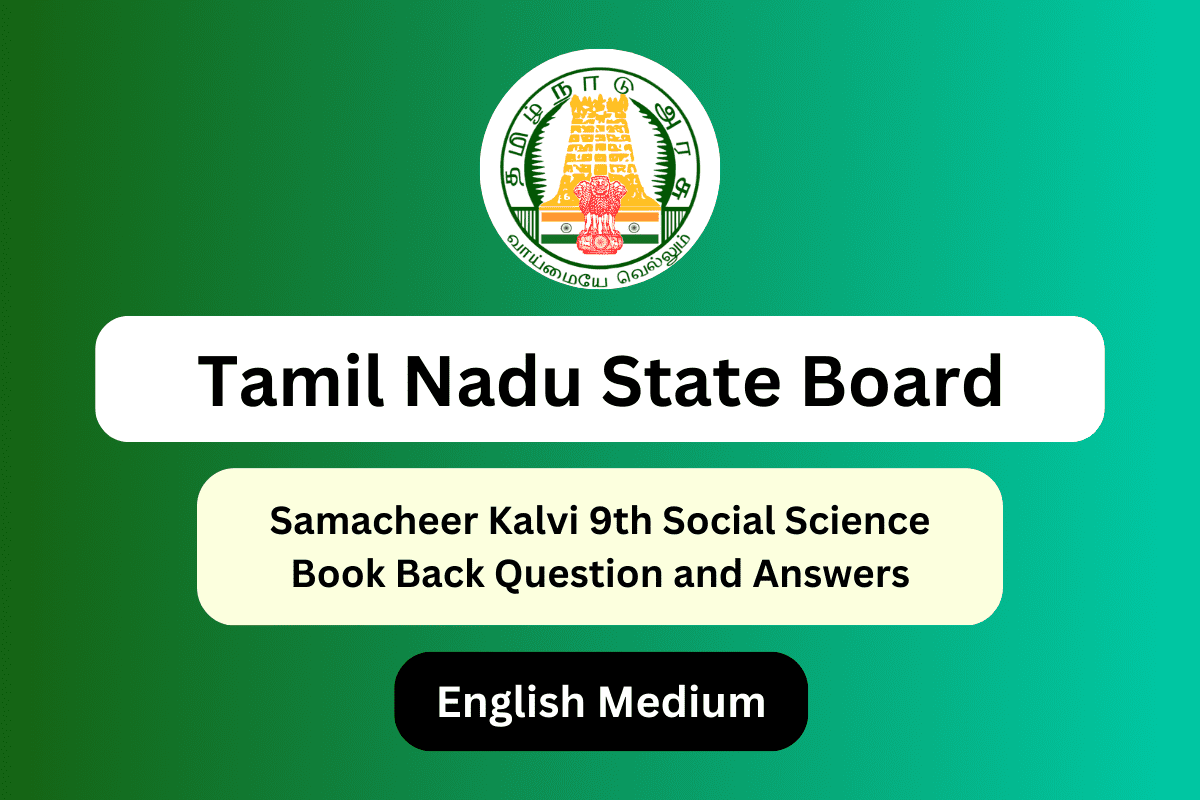 Samacheer Kalvi 9th Social Science English Medium Book Answer